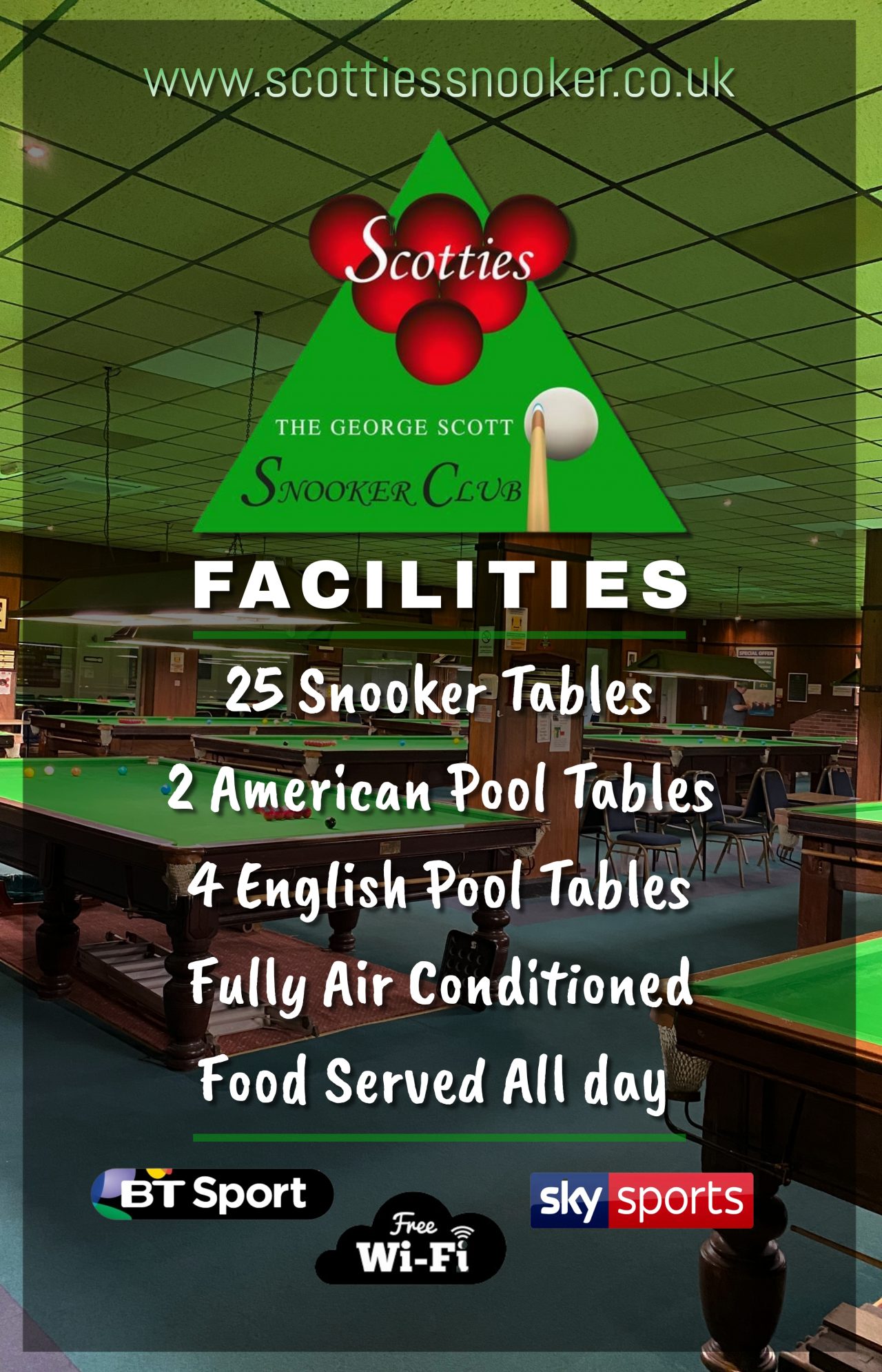 SCOTTIES SNOOKER – Liverpool Snooker Club